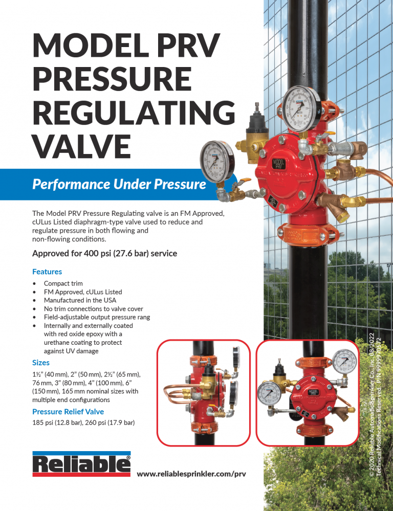 PRV Pressure Regulating Valve | Reliable Sprinkler