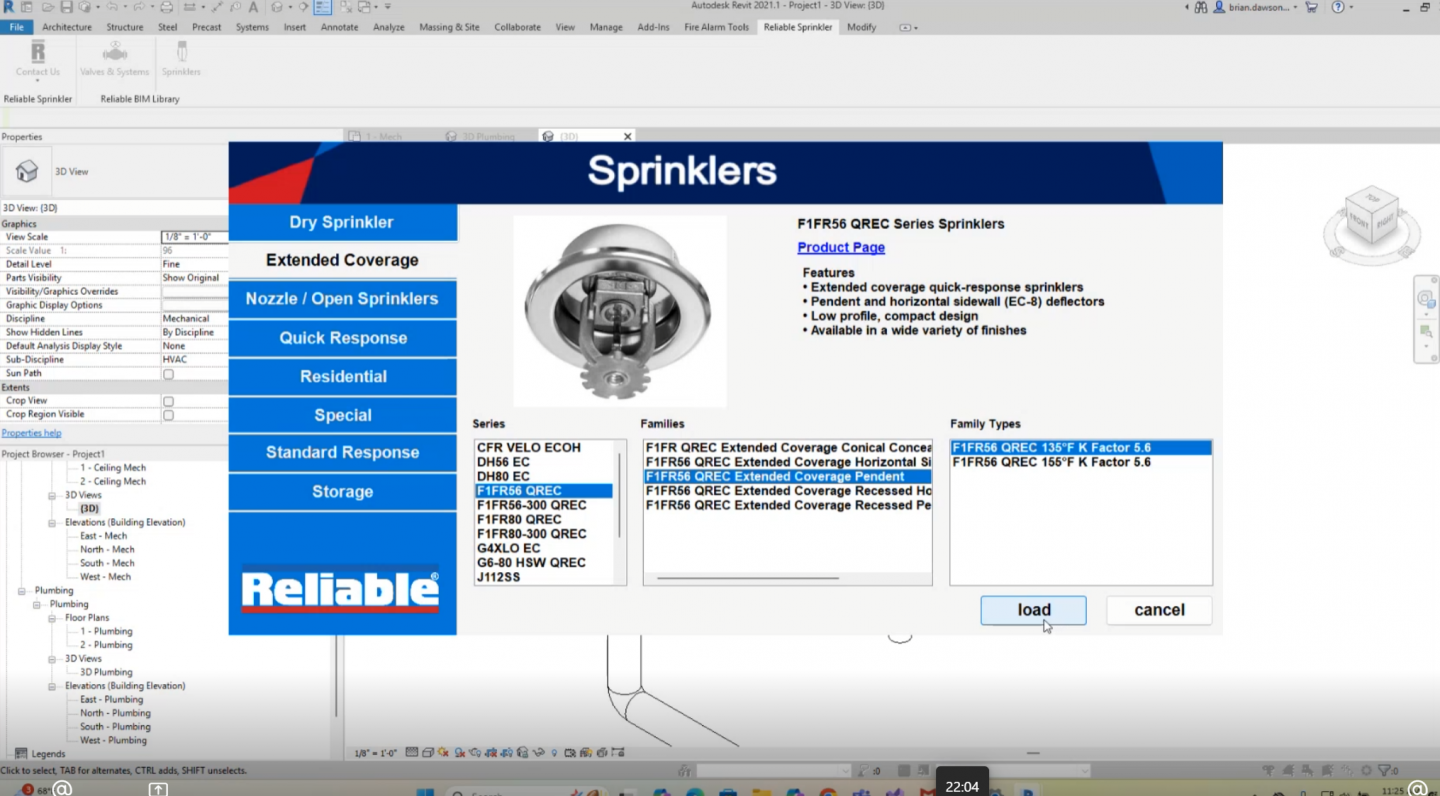 BIM | Reliable Sprinkler